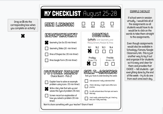 Blended Learning ONLINE Checklist – Meredith Akers