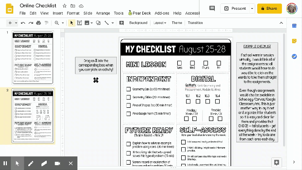 Blended Learning ONLINE Checklist – Meredith Akers