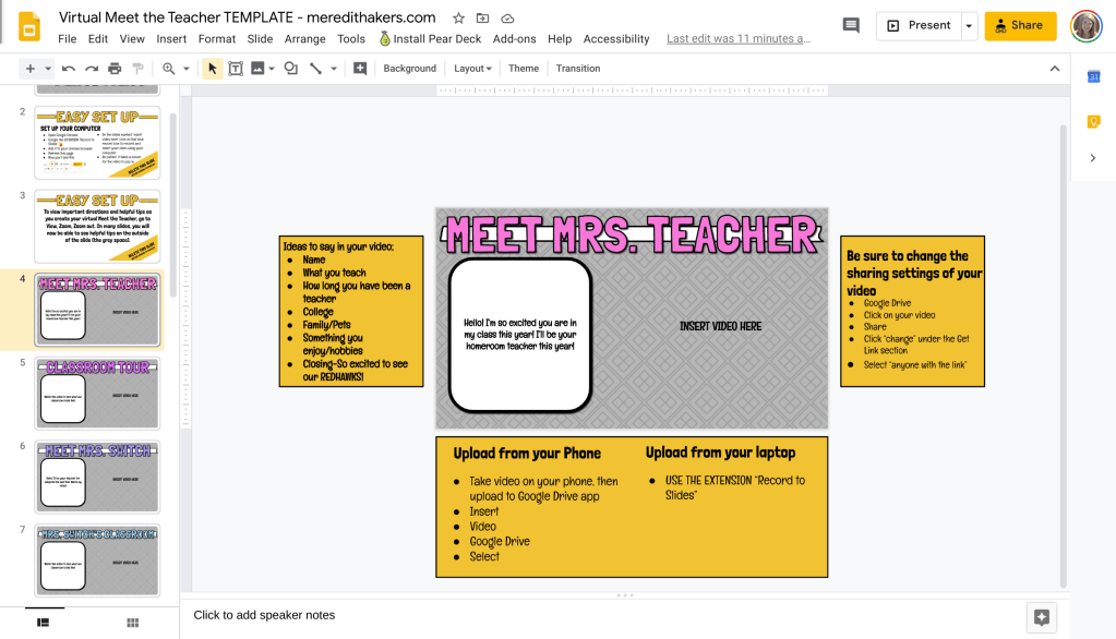 Virtual Meet the Teacher – Meredith Akers