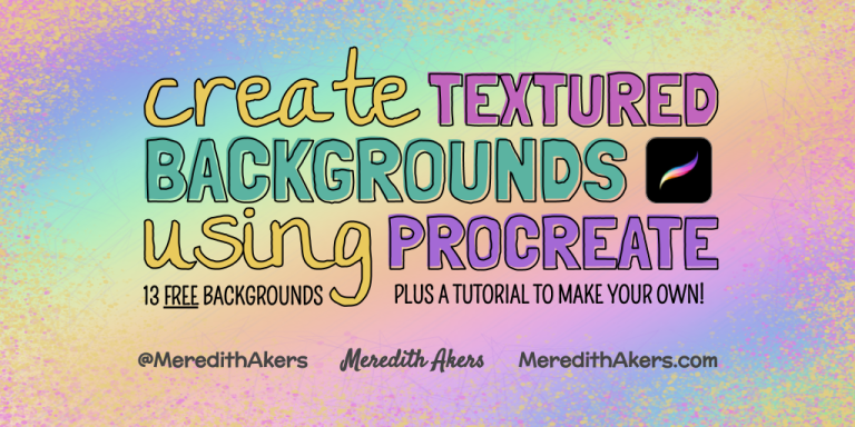 Create Textured Backgrounds using Procreate – Meredith Akers